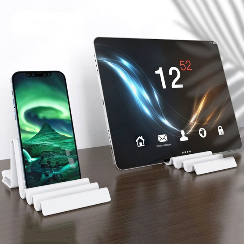 Nordic Wave Shape Desktop Phone Holder/Wire Storage Tablet Lazy Stand ...