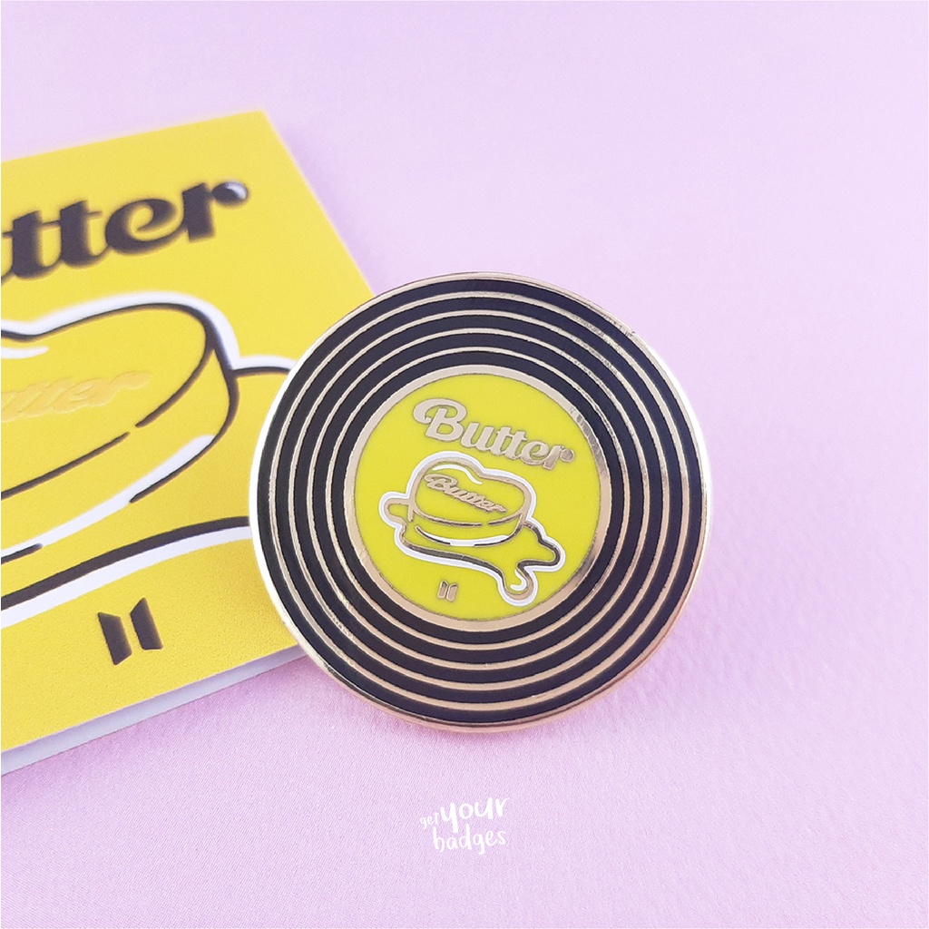 Bts Butter Vinyl Hard Enamel Pin | Shopee Malaysia