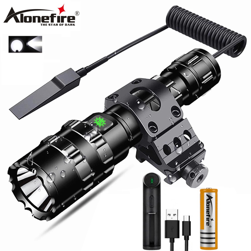 Alonefire G100 XM-L2 LED Flashlight Powerful Super Bright 5 Modes Torch ...