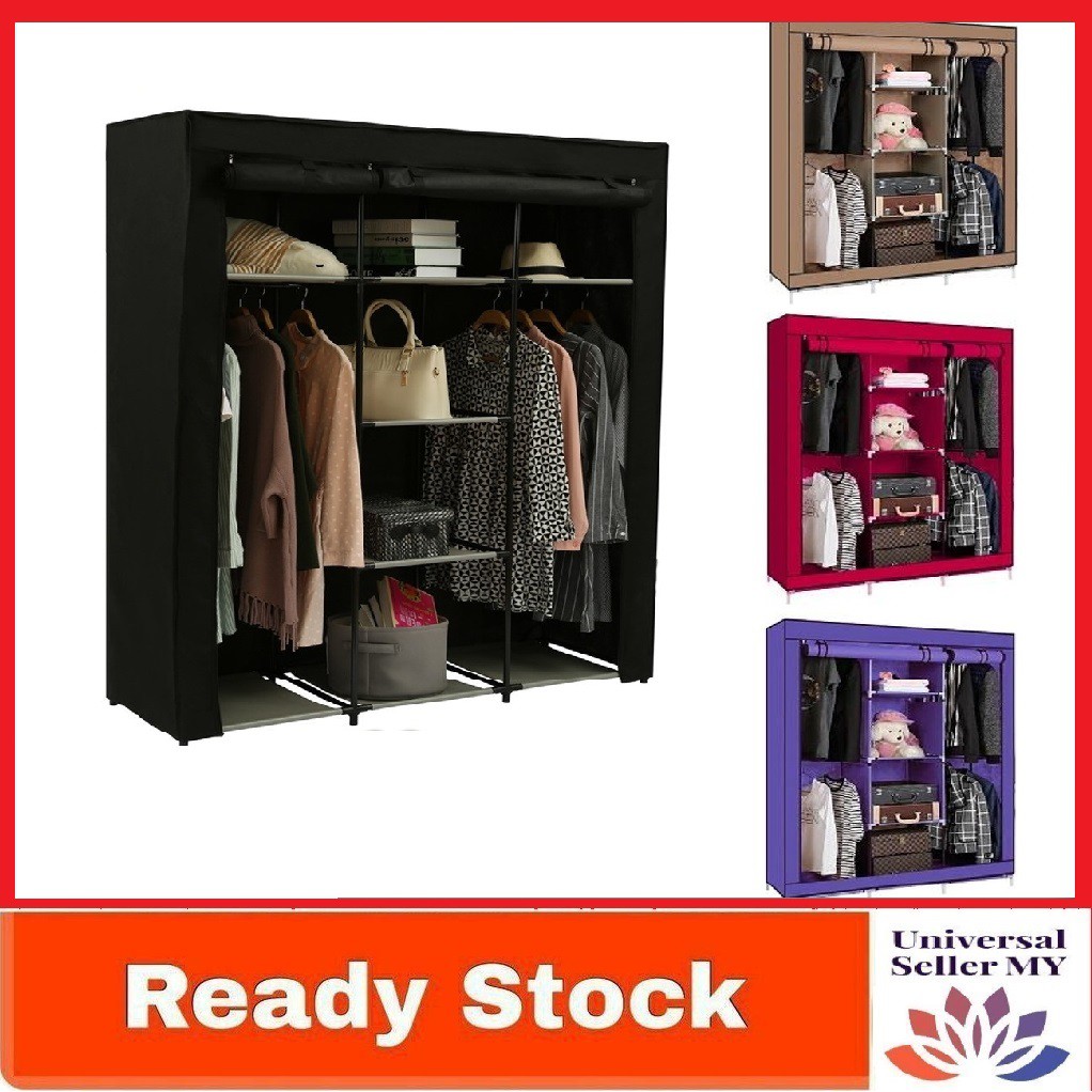 💥MURAH💥 King Size Multifunctional Wardrobe Multi-functional Almari Baju ...