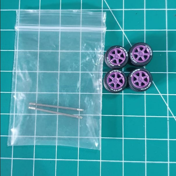 Diecast Rubber Tire CM Advanced model TE37 Purple Tampo Nitto | Shopee ...