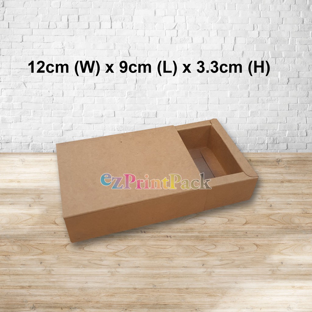 12x9x3.3 Brown Box | Brown Kraft Box | Slide in Brown Box | Mini ...
