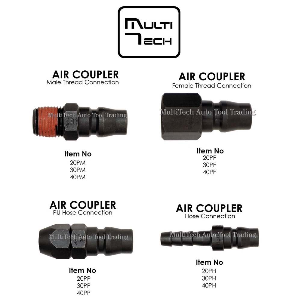 Adachi Air Coupler 20PF 30PF 40PF 20PH 30PH 40PH 20PM 30PM 40PM 20PP ...