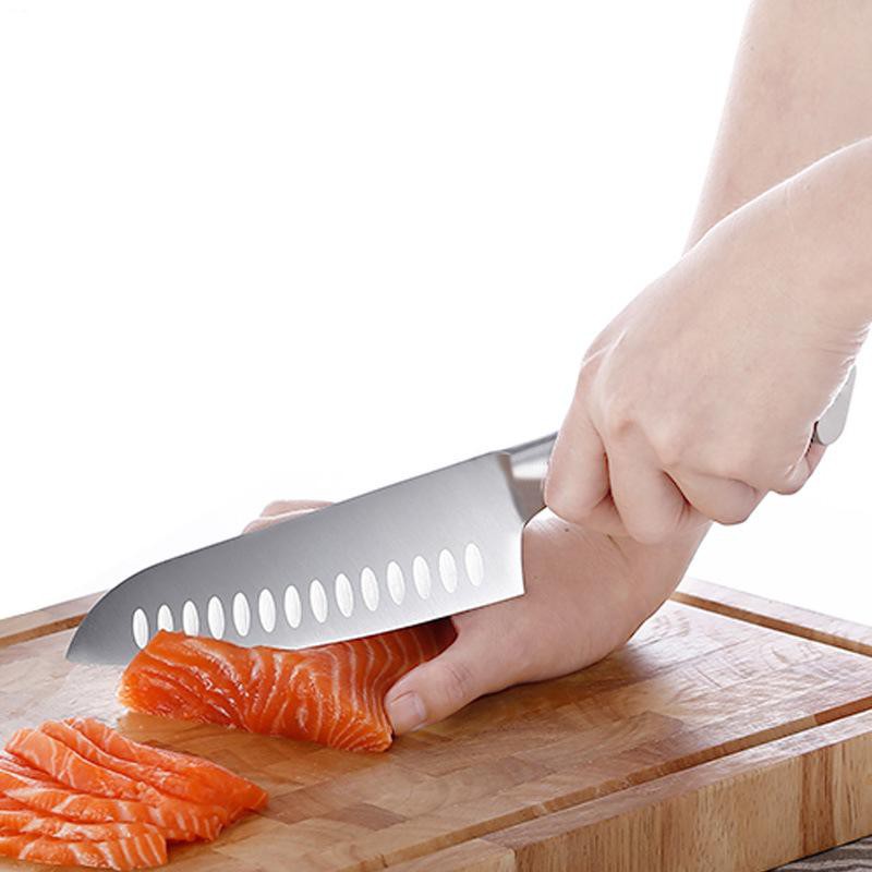 Rimei Kitchen Chef Santoku Knives Japanese Stainless Steel Damascus ...