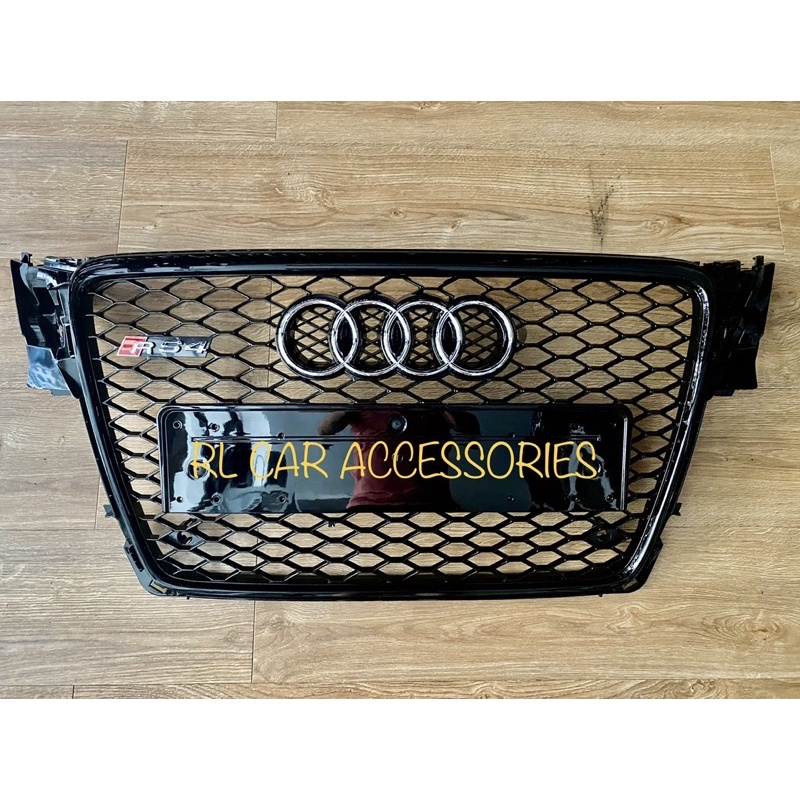 Audi A4 B8 B8.5 Conversion RS4 Front grill grille kidney logo emblem body body kit cover 2009 ...