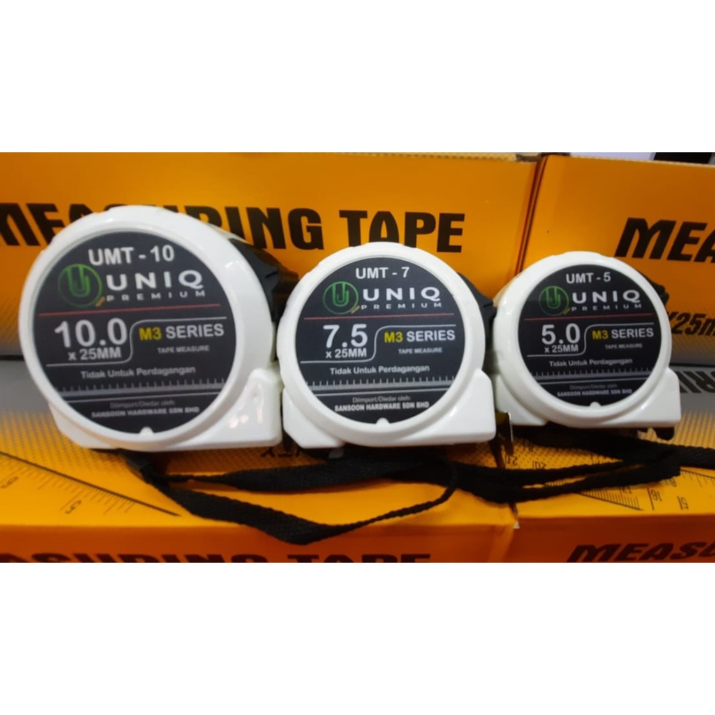 UNIQ PREMIUM MEASURING TAPE 5.0MX25MM-UMT5/ 7.5MX25MM-UMT7/ 10MX25MM-UMT10 | Shopee Malaysia