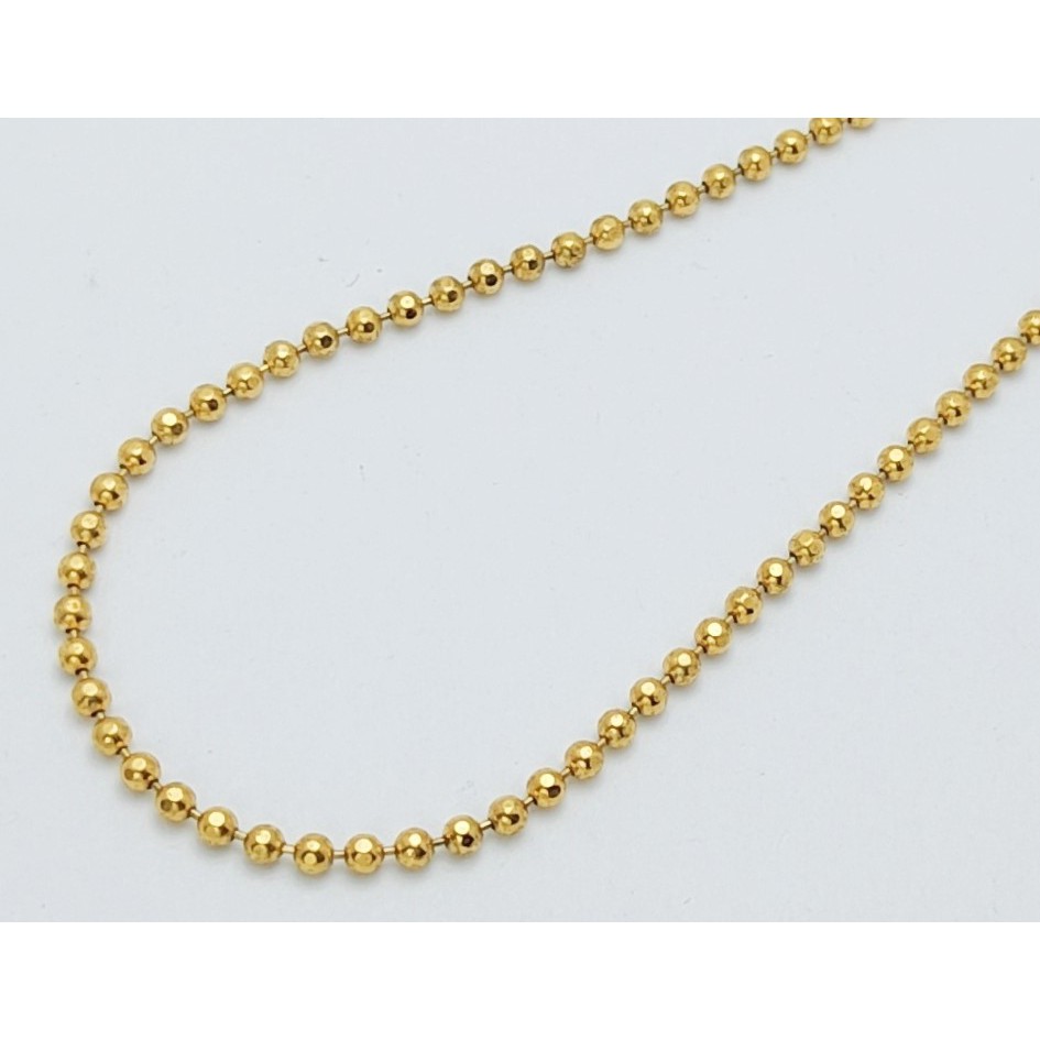 Rantai Leher Emas Korea 24K (Necklace Gold Plated) | Shopee Malaysia