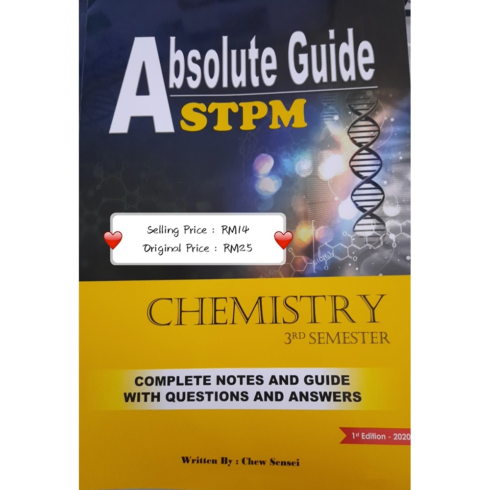 [Second Hand] Chew Sensei STPM Chemistry Sem 1 | Shopee Malaysia