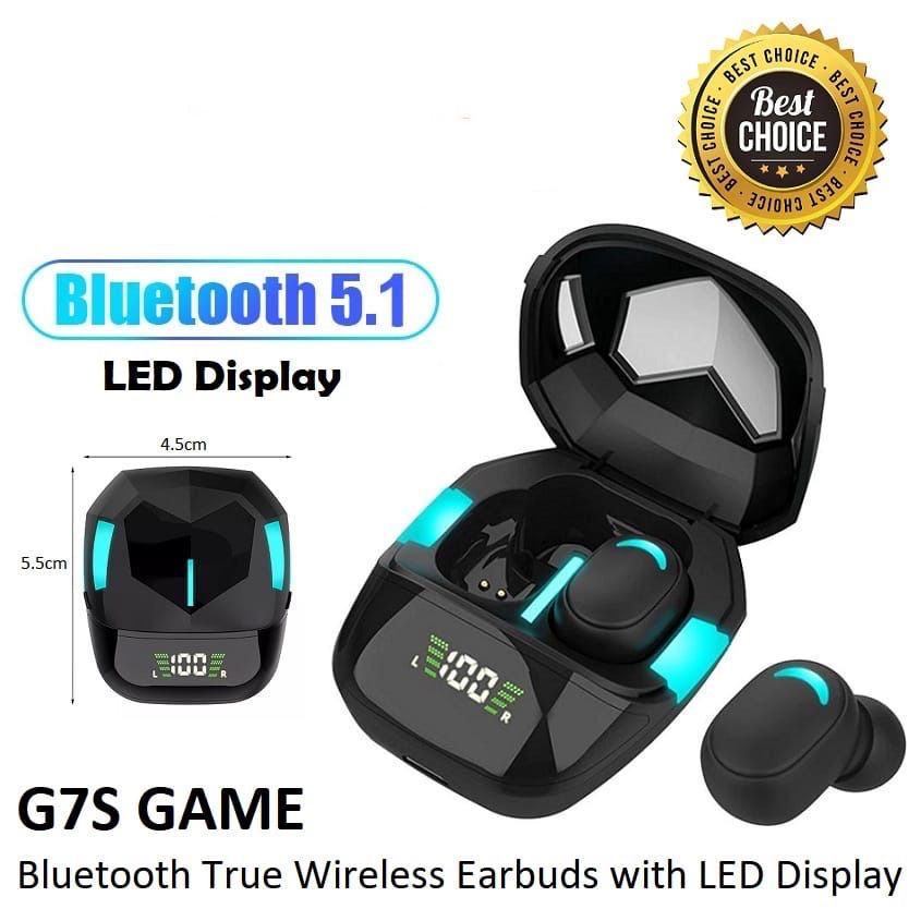G7S GAME TRUE TWS WIRELESS BLUETOOTH V5.1 GAMING EARBUDS RGB LED ...