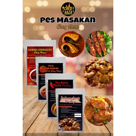 pes masakan,pes segera, pes sambal, pes asam pedas, pes makanan ...