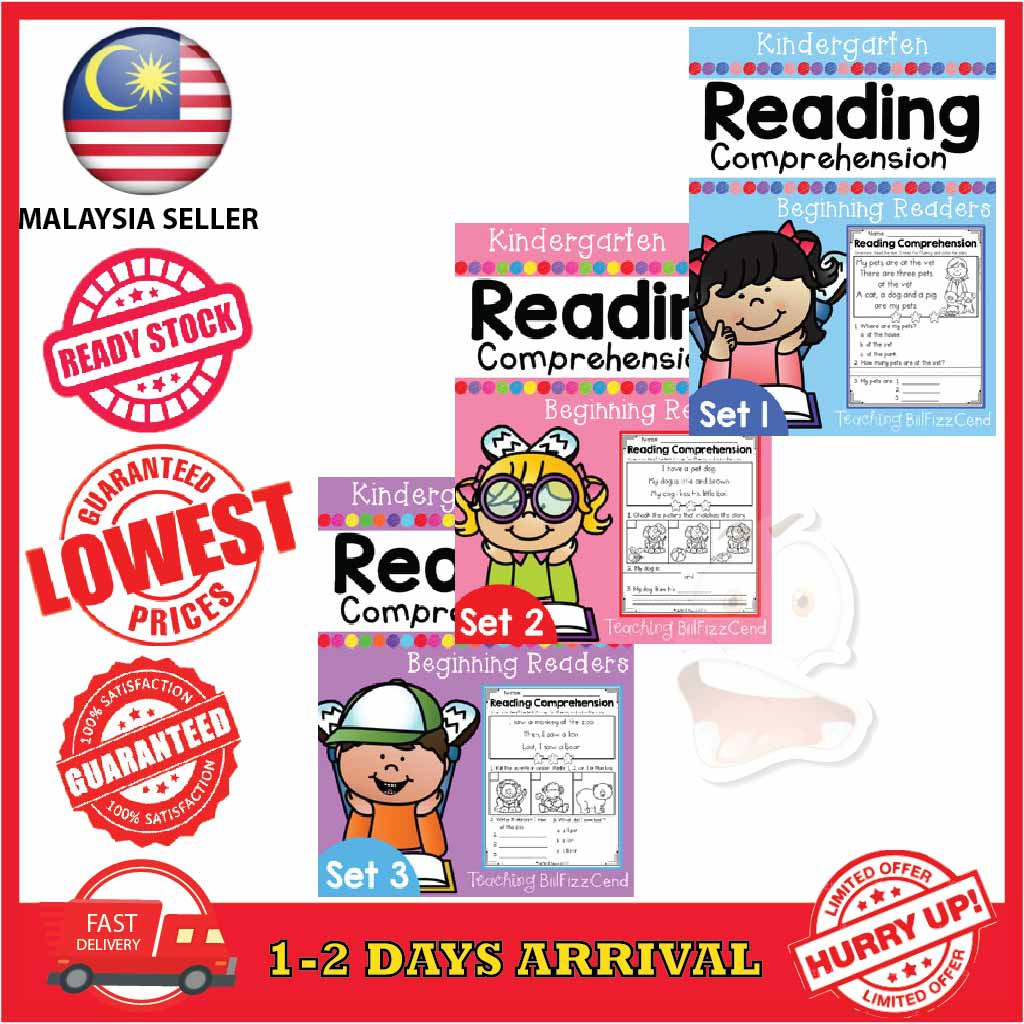 English Reading Comprehension for Early Child Kindergarten Workbook ...
