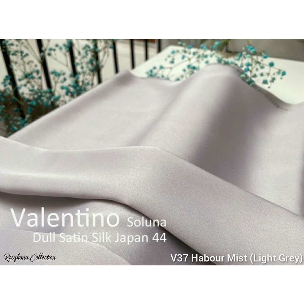 🍁 KAIN ELA DULL SATIN VALENTINO SOLUNA SILK JAPAN/HARGA UNTUK 4 METER ...