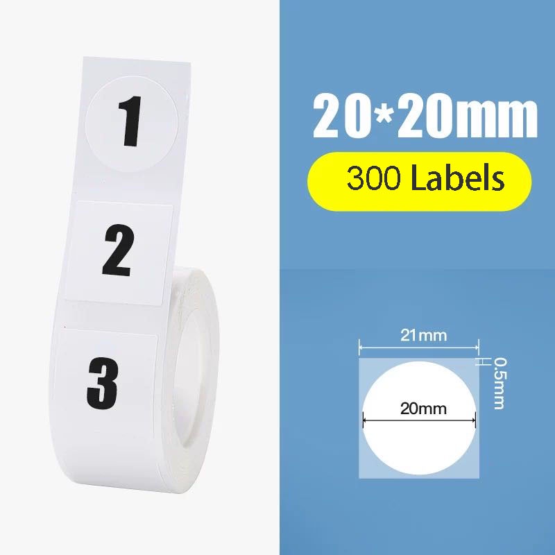 B21/B3S/B1/B203 White Thermal adhesive Label tape Label Sticker Label ...