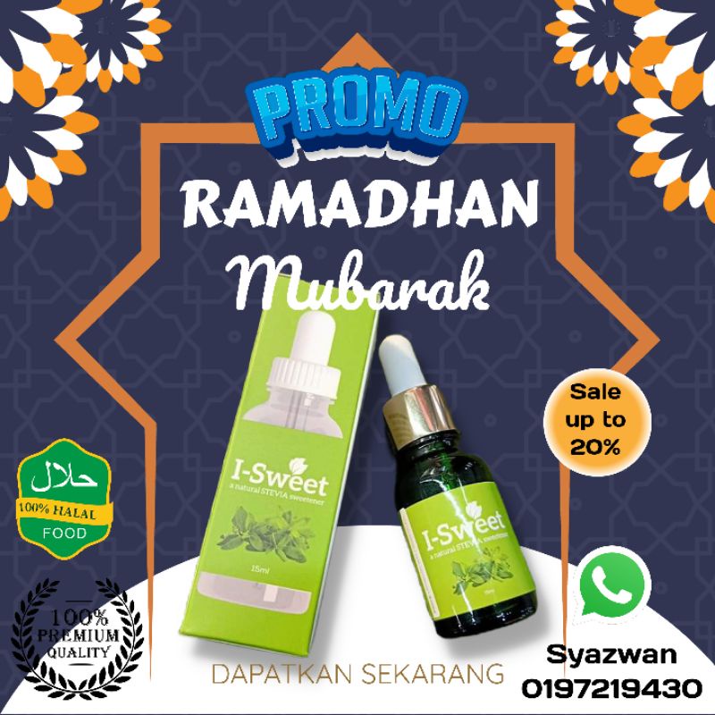 G'Stevia a natural STEVIA sweetener (15ml) 100% produk muslim ( Jenama ...