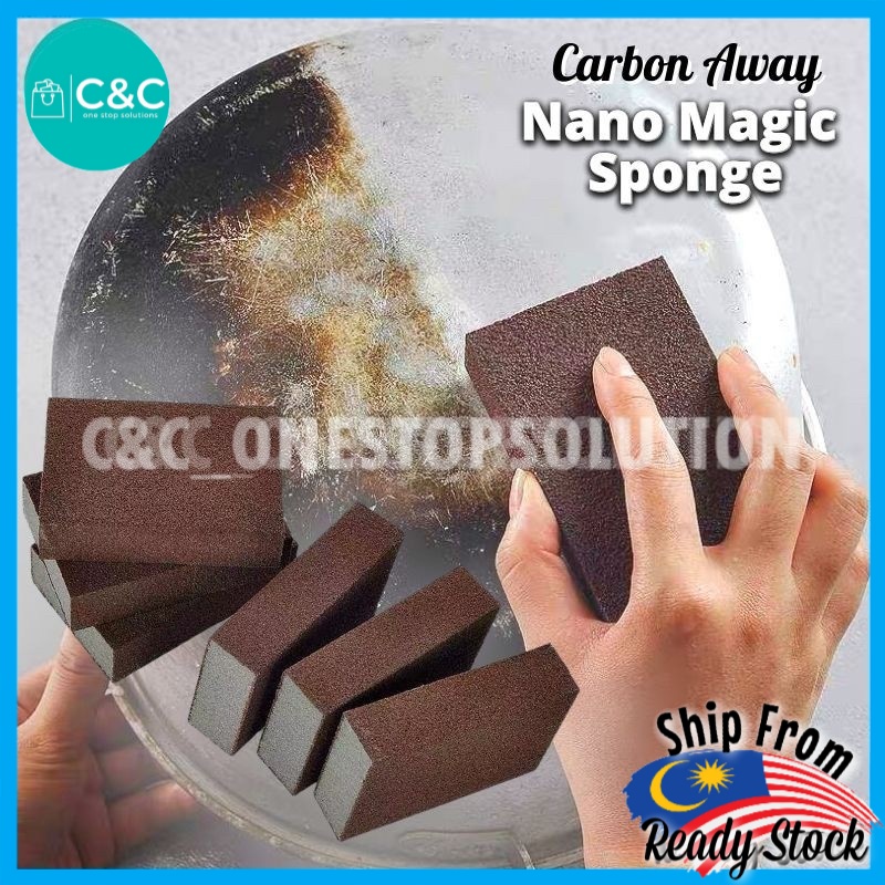 EFFECTIVE Nano Sponge Magic Sponge Nano Cleaning Cloth Dish Washing Oil ...