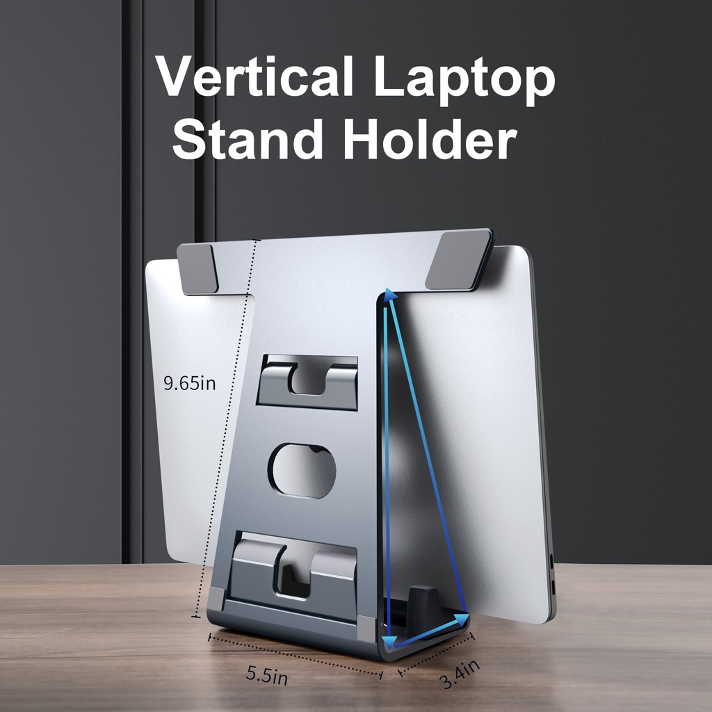 OATSBASF L08 4 In 1 PC Vertical Laptop Stand Upright Computer Storage ...