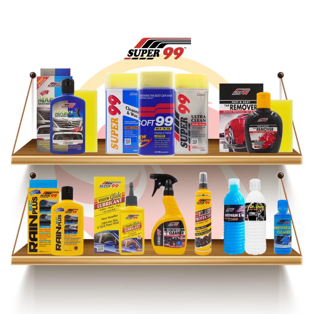 SUPER 99 All Series Ultra Clean / Cleaner Wax Metallic Restore Car ...