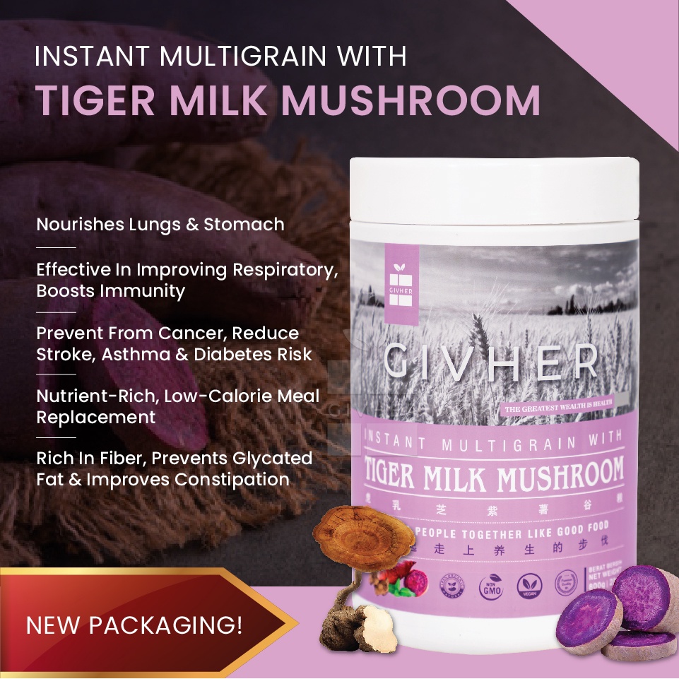 Instant Multigrain With Tiger Milk Mushroom 虎乳芝紫薯谷粮 800g | Shopee Malaysia
