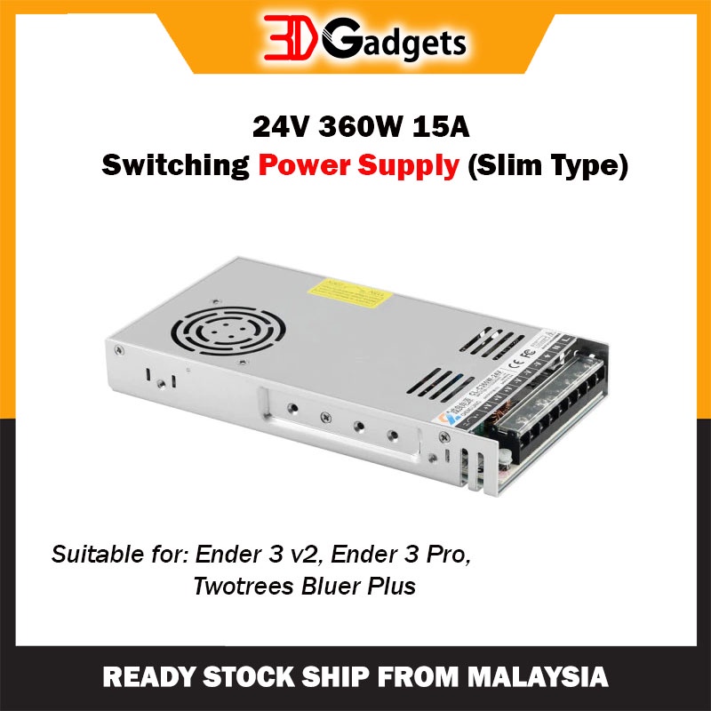 24V 360W 15A Switching Power Supply for Creality Ender 3 v2/ Ender 3 ...