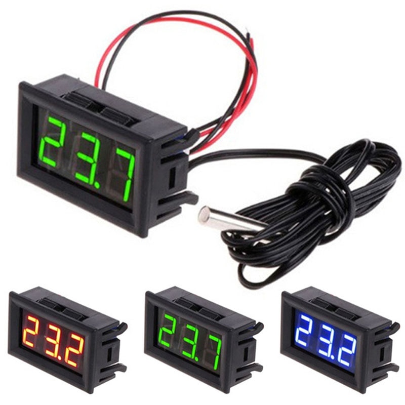 DC 5V-12V Digital LED Thermometer -50 ~ 110C degree Embedded Car ...