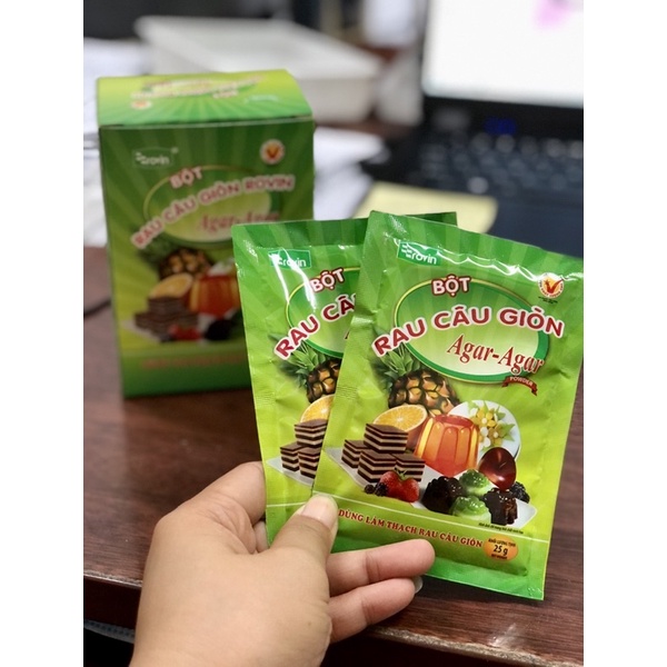 Rovin Agar-Agar Hoang Yen Crispy Jelly Powder (1 pack of 25g) | Shopee ...