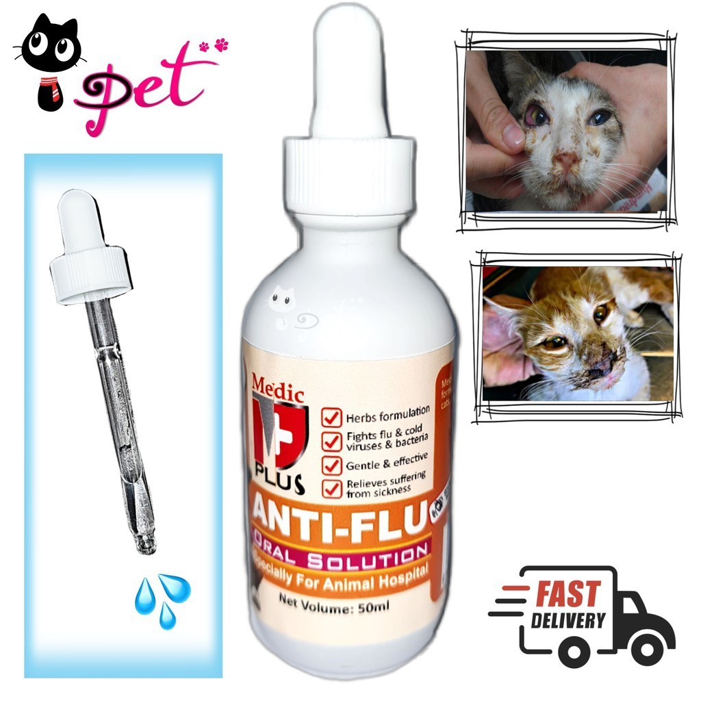 Medic Plus Anti-Flu Oral Solution / Cough, Cold, Virus, Ulser , Kucing ...