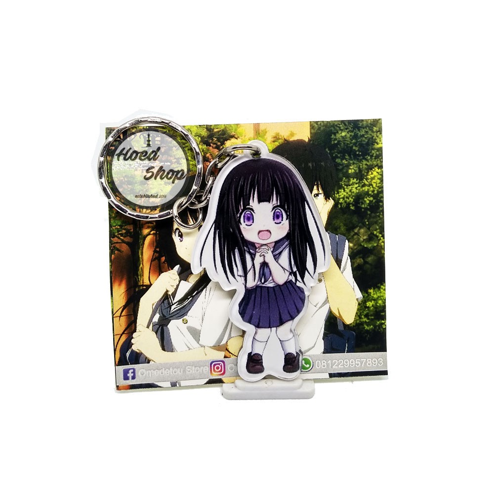 Hyouka Chitanda Eru Anime Keychain | Gantungan Kunci Anime Hyouka ...