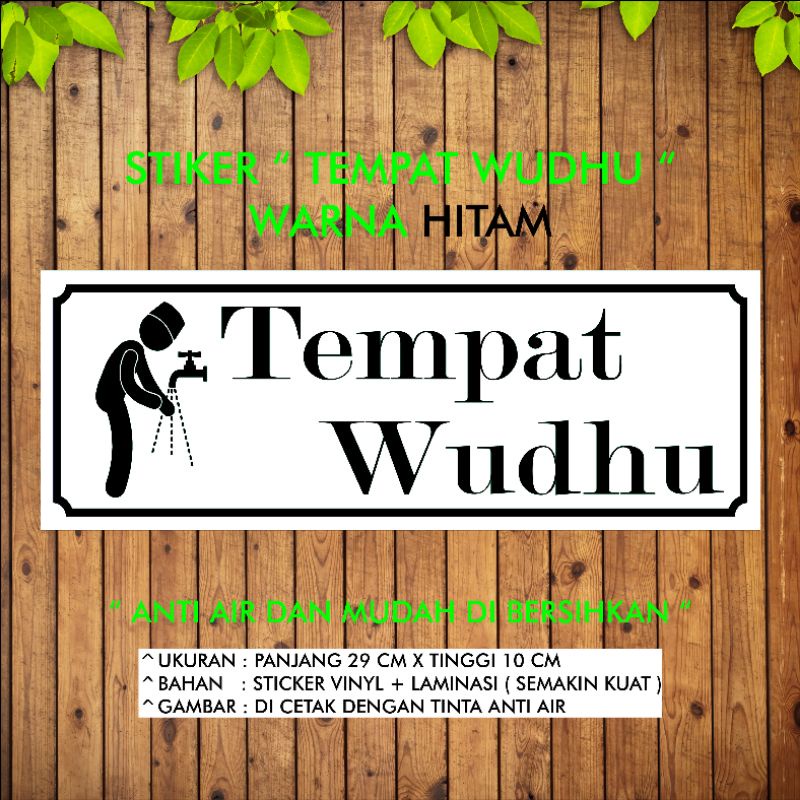 Ablution Place, Writing Ablution Place, Sticker Ablution Place, Sticker ...