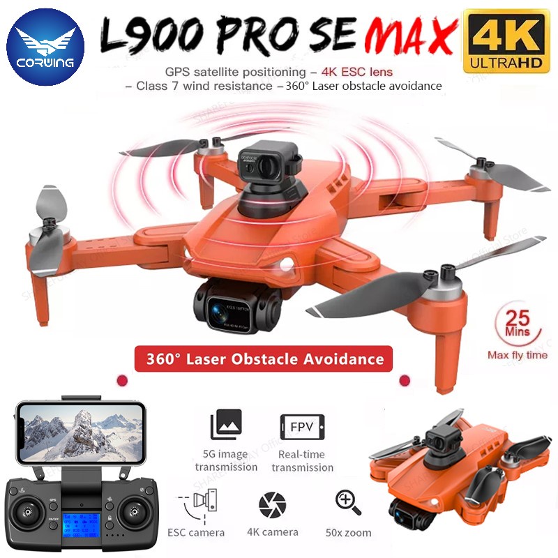 Original L900 Pro SE Max Obstacle Avoid GPS Drone 4K Camera With 5G ...