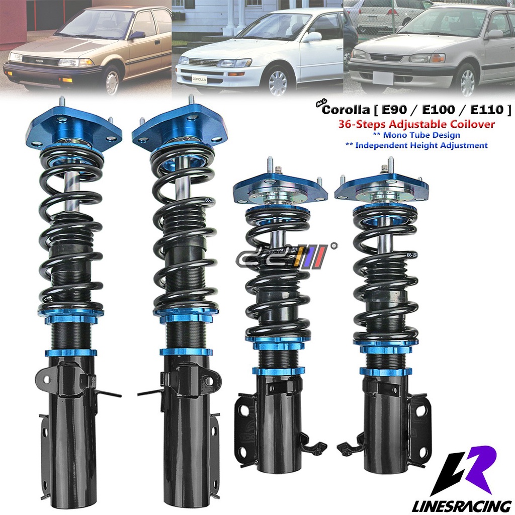 Lines Racing Hi Low Bodyshift Adjustable Shock Coilover Suspension For ...
