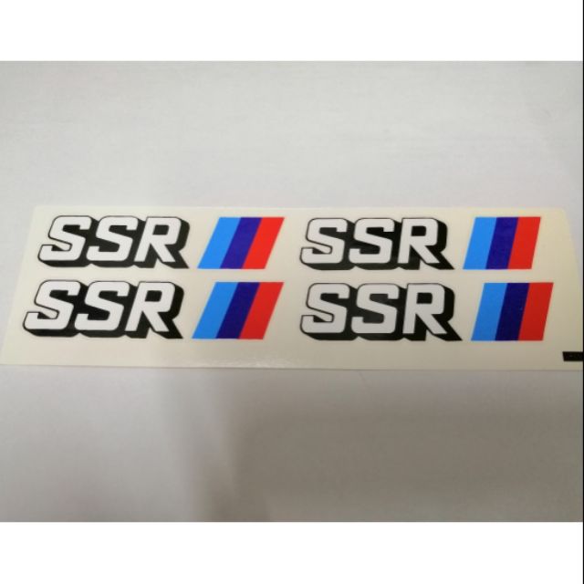 Rim Sticker Decal SSR original cutting SSR Decal sticker pelekat rim ...