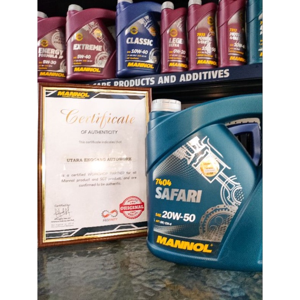 MANNOL SAFARI 20W 50 MINERAL. CASH BACK RM10 SETIAP PEMBELIAN MINYAK ...