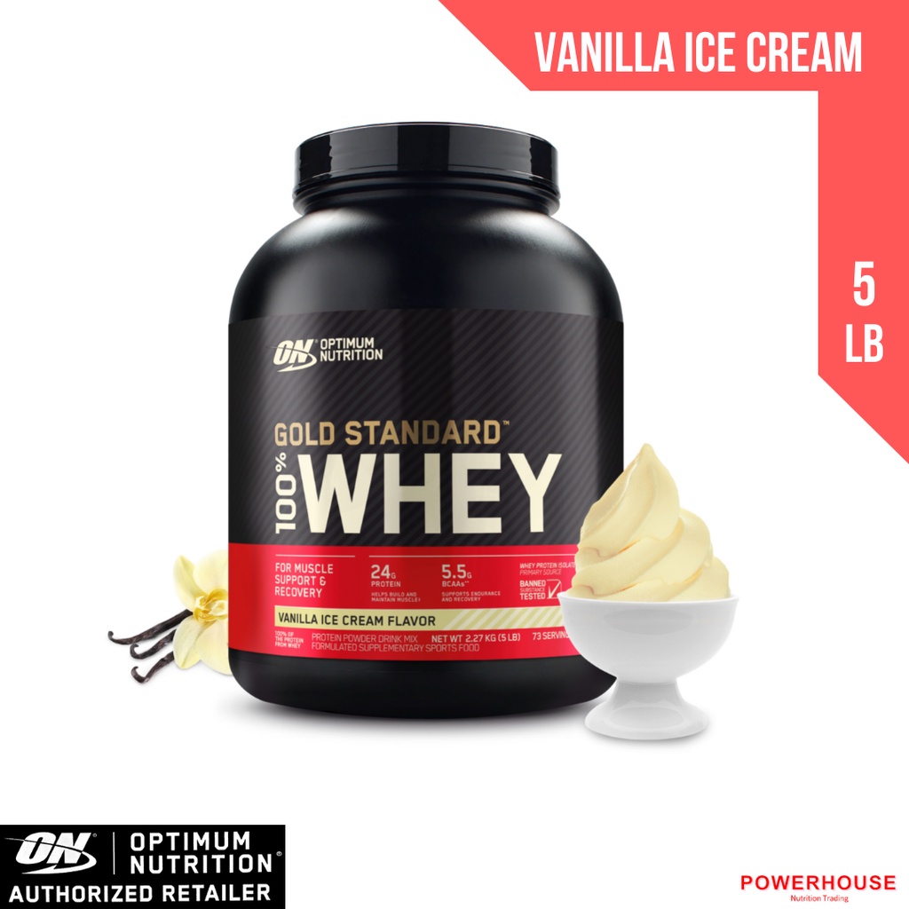 Optimum Nutrition Gold Standard Whey, 5 lb / 4lb - ON Whey Protein ...