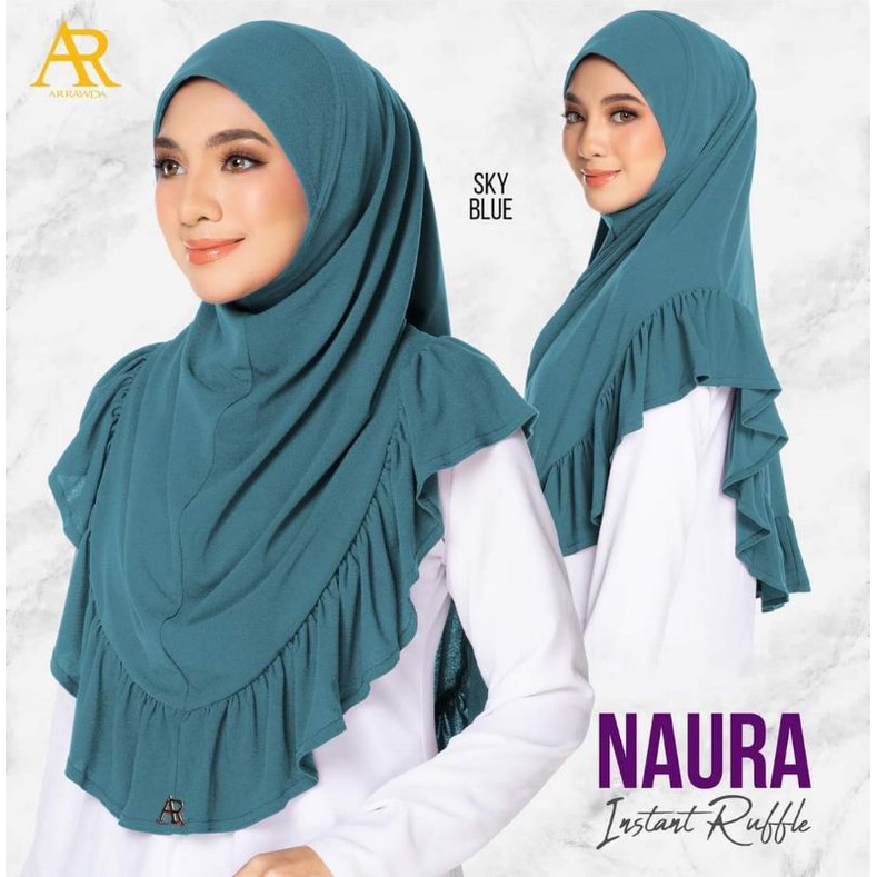 TUDUNG NAURA INSTANT RUFFLE V2 | Shopee Malaysia