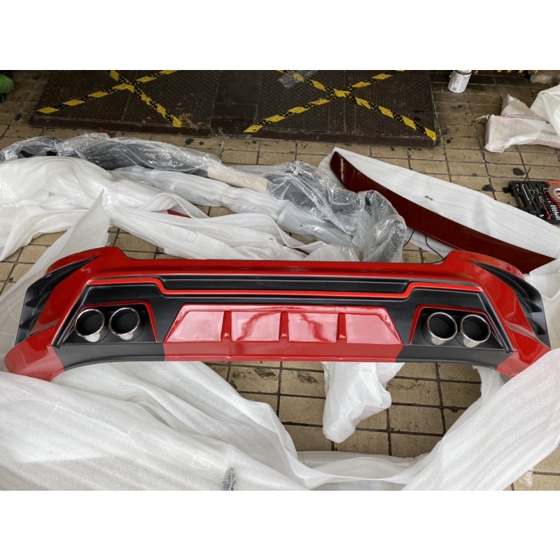 Honda Civic fc 2015 2017 2018 2019 2020 2021 MC strom rear skirt lip ...