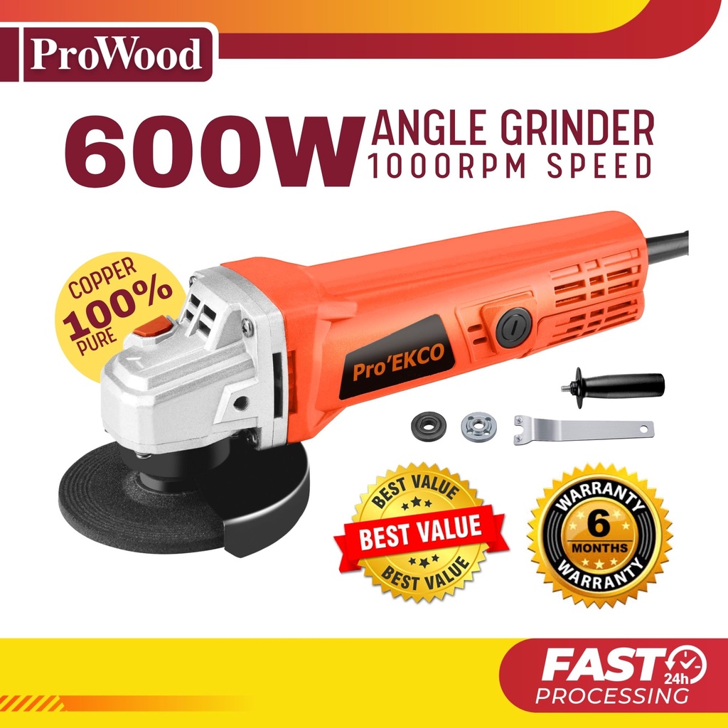 EKCO MOD060 Angle Grinder 600W 060 - Mesin Grinder Canai Potong Besi ...