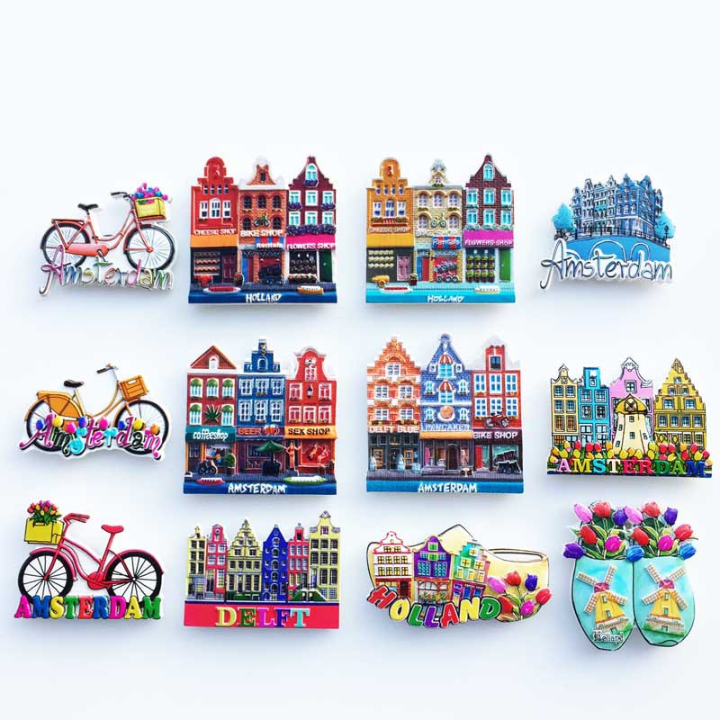 Amsterdam Holland 3D Fridge Magnet Souvenir Gift Collection Decoration ...