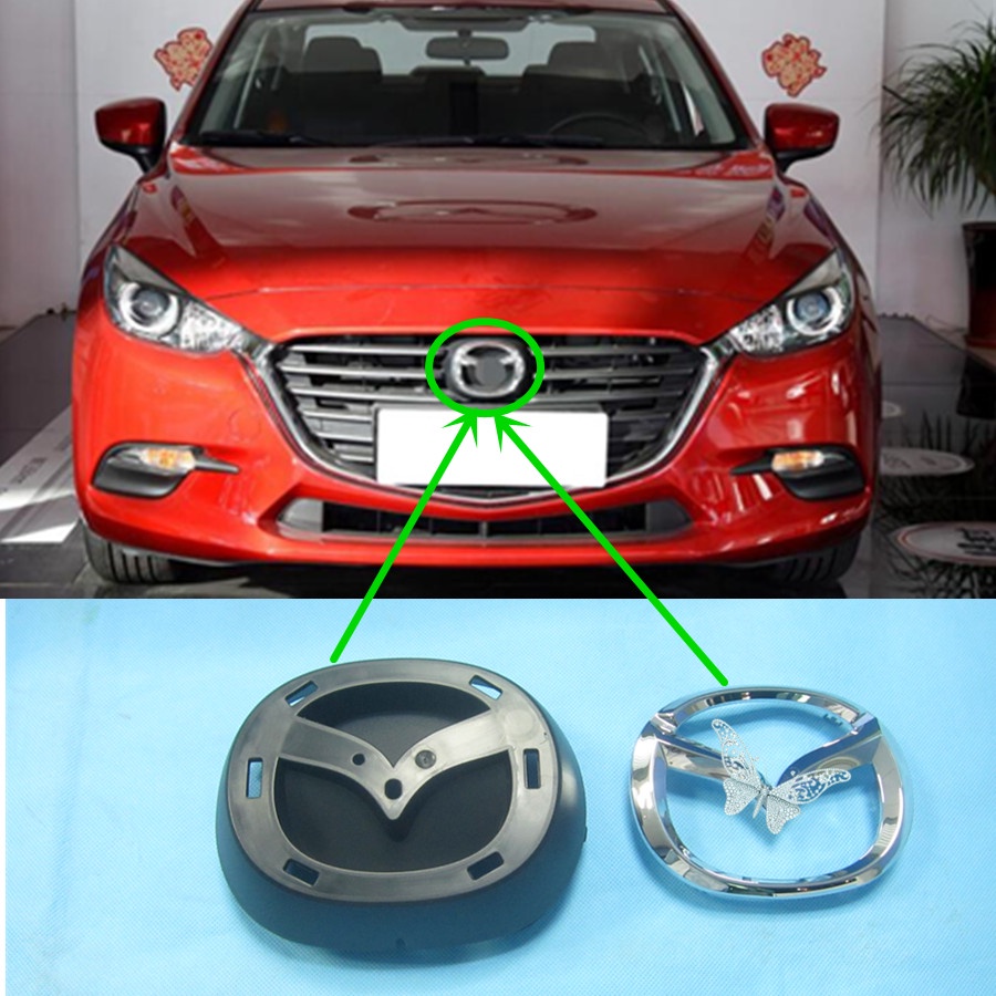 Car accessories body parts front bumper grille symbol logo with bracket ...