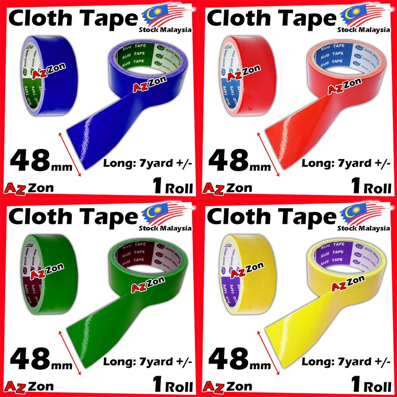 48mm Cloth Tape Marking Tape Binding Tape Durable Floor Marking Tape ...