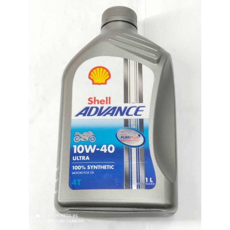 SHELL ADVANCE ULTRA 4T 10W 40 1L MADE IN MALAYSIA 4T-10W FREE GIFT ...