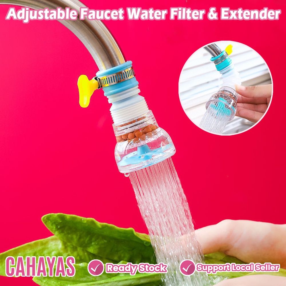 [M'sia Stock] 360° Rotation Adjustable Kitchen Faucet Head Extender ...