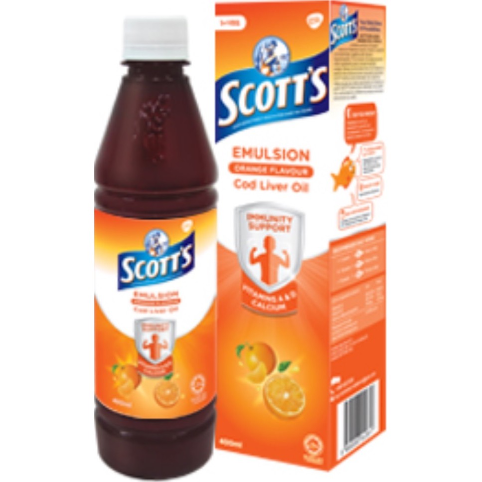 Scott's Emulsion Original / Orange (200ml / 400ml) | Shopee Malaysia