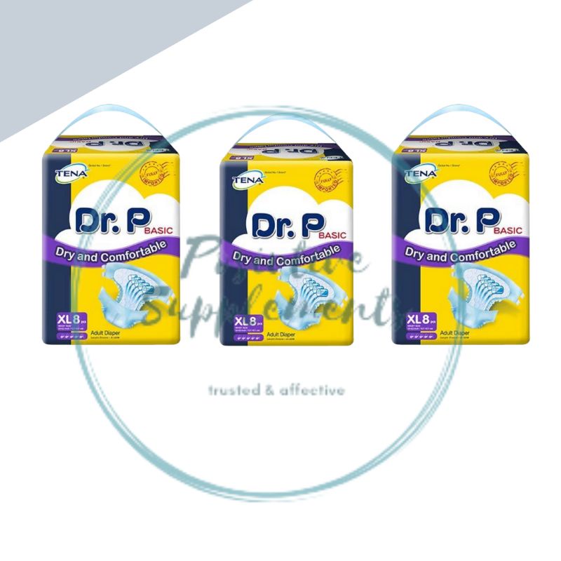 TENA DR P (BASIC) M10 / L8 / XL8 (1PACK / 3PACKS) | Shopee Malaysia