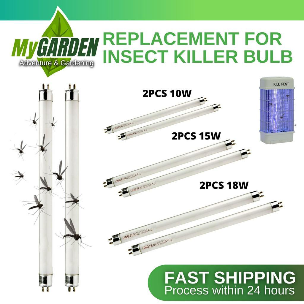 Replacement 2Pcs Insect Killer Bulb Electric Pest Killer UV Lamp ...