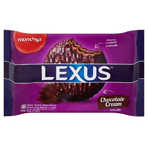 200g Munchy's LEXUS Chocolate Cream Coated Sandwich Biscuits HALAL ...
