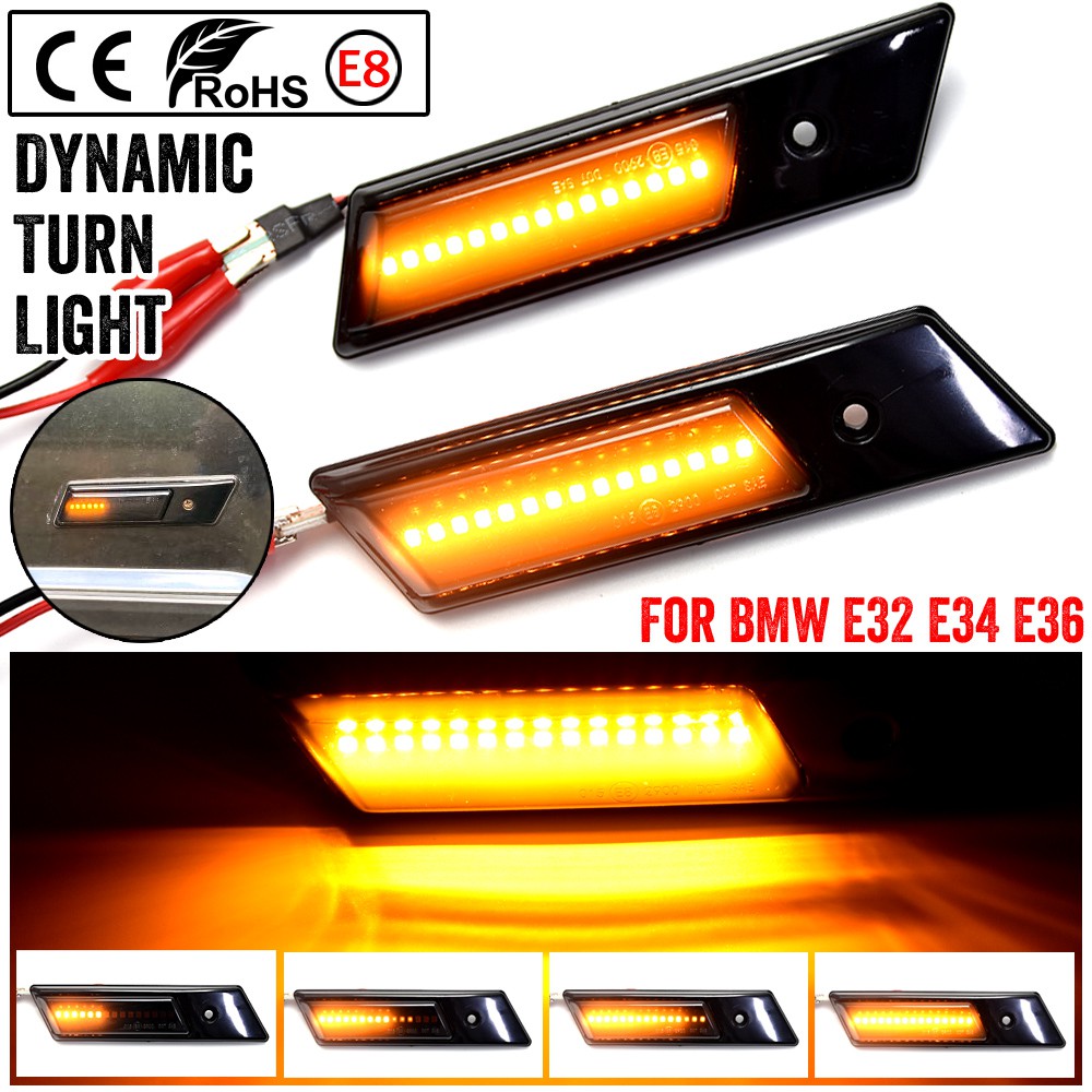 For BMW E32 E34 E36 1990-1996 M3 3 5 7 Series Led Dynamic Turn Signal ...