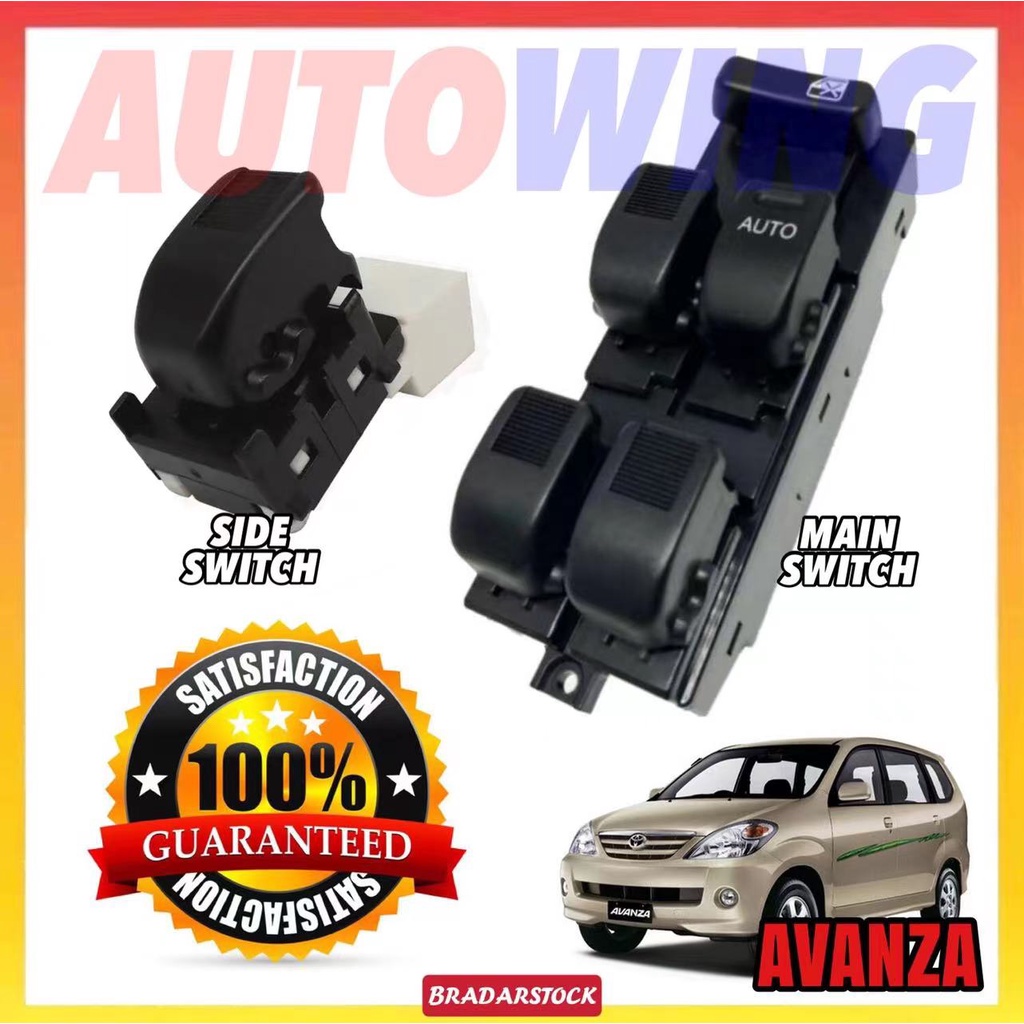 TOYOTA AVANZA WINDOW SWITCH Car OEM Spare Parts Power Master Main Side ...