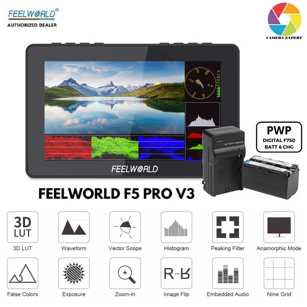 FeelWorld F5 Pro 5.5" V2 FeelWorld F5 Pro V3 / F5 Pro V4 4K HDMI IPS ...