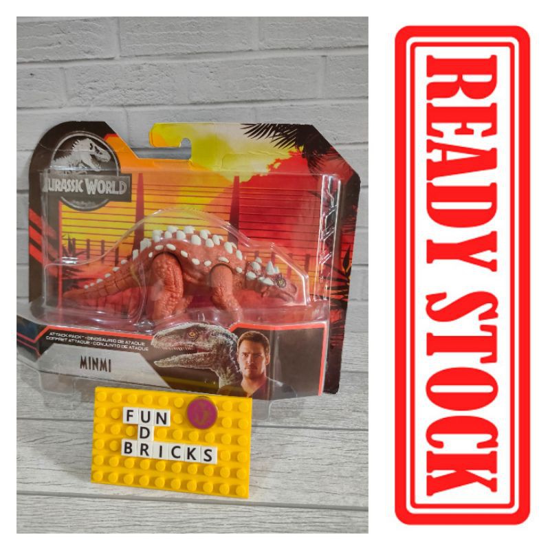 Mattel Jurassic Jurassic World Attack Pack Minmi | Shopee Malaysia