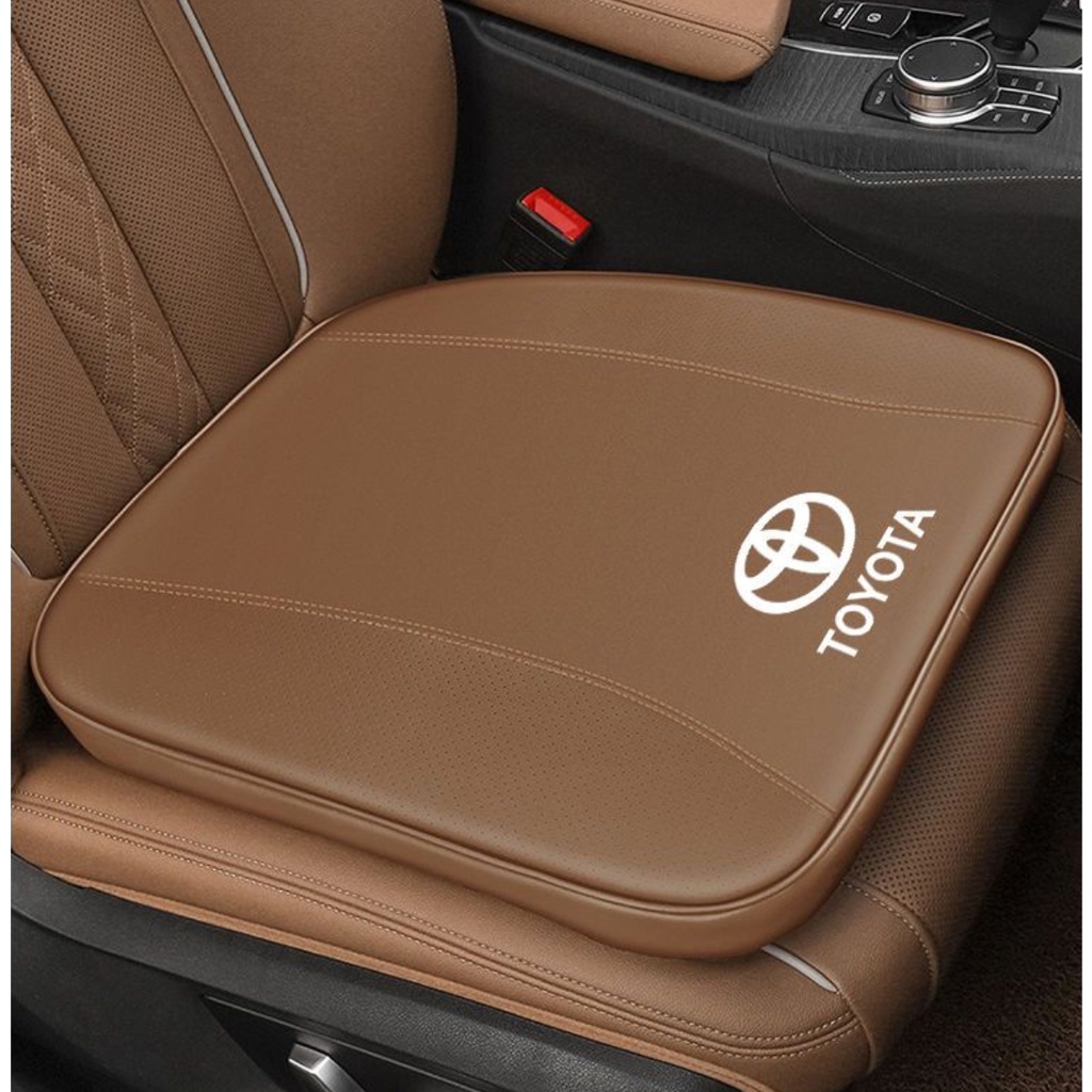 TOYOTA LOGO Seat Pad Memory Foam Leather Soft and Comfortable ...